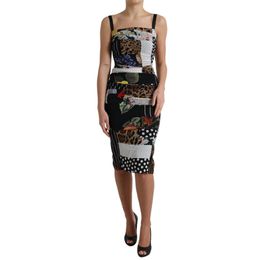 Dolce & Gabbana Patchwork-Print-Jersey-Kleid