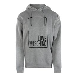 Moschino Box Logo Grauer Hoodie