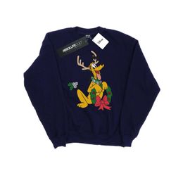 Disney - "Pluto Christmas Reindeer" Sweatshirt f&uuml;r Herren (Marineblau)