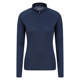 Mountain Warehouse Damen/Damen Talus Zip Neck Langarm-Thermal-Top (Navy)