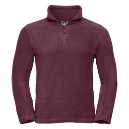 Russel Athletic Russell - Fleece-Oberteil Rei&szlig;verschluss f&uuml;r Herren - F&uuml;r Au&szlig;en (Burgunderrot)