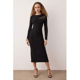 Unifarbenes, mittellanges Cocktailkleid f&uuml;r Damen