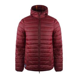 Aquascutum - "Bordeaux" Kapuzenjacke f&uuml;r Herren, Logo (Rot)