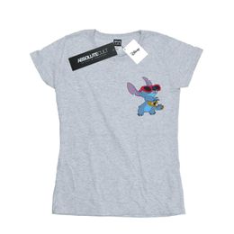 Disney - "Lilo And Stitch Guitar" T-Shirt f&uuml;r Damen (Grau)