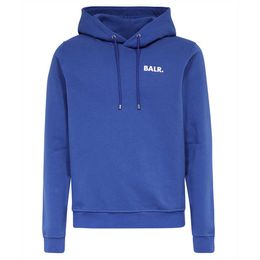 Brand Straight Hoodie von BALR. in der farbe Blau und in gr&ouml;&szlig;e L.