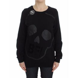 Totenkopf Sweatshirt mit Grafikdruck