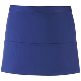 Premier Ladies/Womens Colours 3-Taschen-Sch&uuml;rze (Royal)