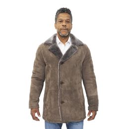 Herren-Oldtimer-Mantel aus Schaffell &ndash; Avondale
