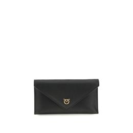 Pinko Clutch-Tasche aus schwarzem Kalbsleder Bos Taurus