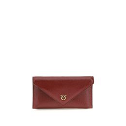 Pinko Bordeaux Kalbsleder Bos Taurus Clutch Bag