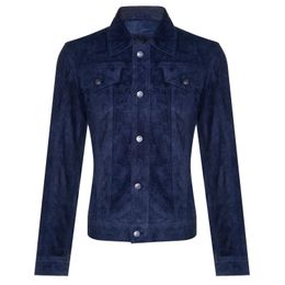 Herren Jeansjacke aus Ziegenveloursleder-Adelaide