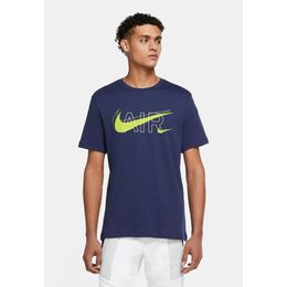 Nike Air Print Herren-Sportswear-T-Shirt mit mehreren Swooshs in Marineblau