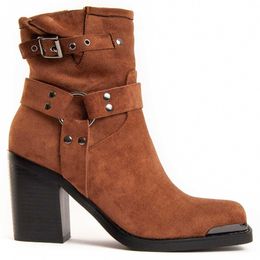 Montevita Stiefelette Mit Absatz Town In Braun