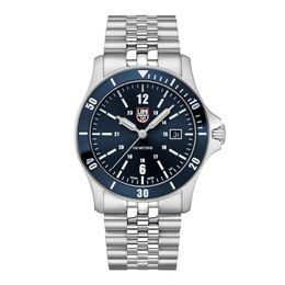 Luminox Graue Edelstahl-Sportuhr