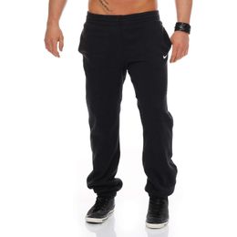 Nike Herren-Jogginghose &acirc;&euro;žClub Swoosh Cuff&acirc;&euro;&oelig; in Schwarz