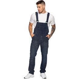 Enzo | Herren Denim Overall Latzhose - Dunkelblau