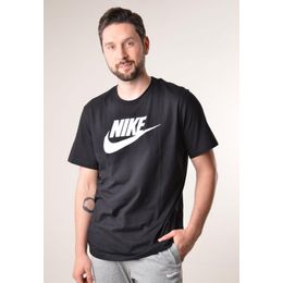 Nike Swoosh Futura Herren-T-Shirt in Schwarz