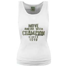 Champion Heritage Fit Damen-Weste in Wei&szlig;