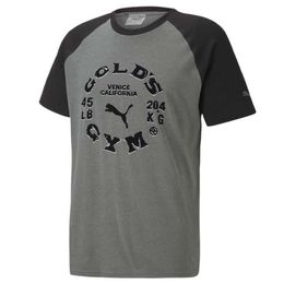 Puma x Gold's Gym Mens Grey Raglan T-Shirt