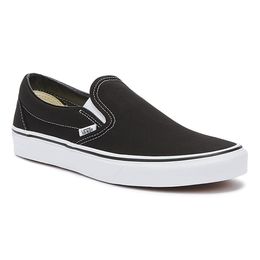 Vans Classic Slip on Schwarz Segeltuch Turnschuhe