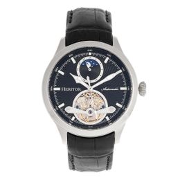 Heritor Automatikuhr Gregory Semi-Skelett mit Lederarmband