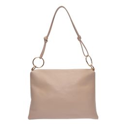 Luisa Vannini Beige Rindsledertasche