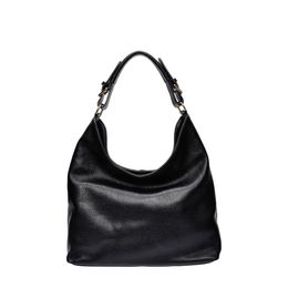 Anna Luchini Schwarz Rindsledertasche