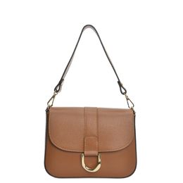Anna Luchini Braun Rindsledertasche