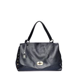 Anna Luchini Schwarz Rindsledertasche