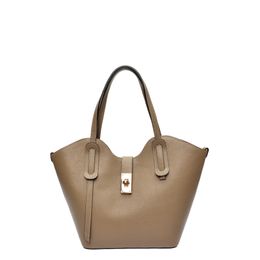 Isabella Rhea Beige Rindsledertasche