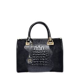 Isabella Rhea Schwarz Rindsledertasche