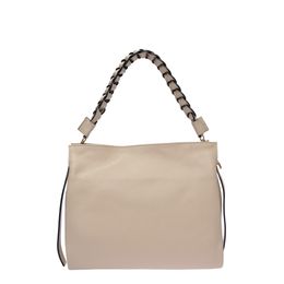 Luisa Vannini Beige Rindsledertasche