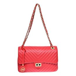 Roberta M Rot Rindsledertasche