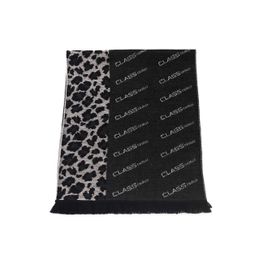 Cavalli Class Herren Schwarz Wolle Schal