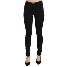 Costume National Schmal geschnittene Jeans mit seitlichen Verzierungen