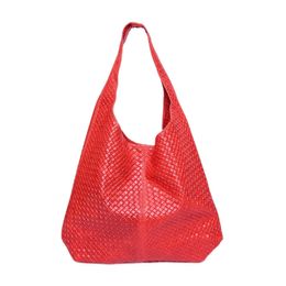 Luisa Vannini Rot Rindsledertasche