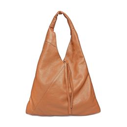 Anna Luchini Braun Rindsledertasche