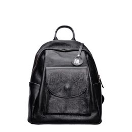 Anna Luchini Schwarz Rindsledertasche