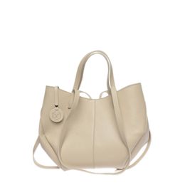 Luisa Vannini Beige Rindsledertasche
