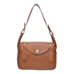 Luisa Vannini Braun Rindsledertasche