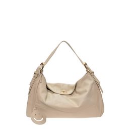 Luisa Vannini Beige Rindsledertasche