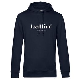 Basic Hoodie von Ballin Est. 2013 in der farbe Blau und in gr&ouml;&szlig;e XXL.