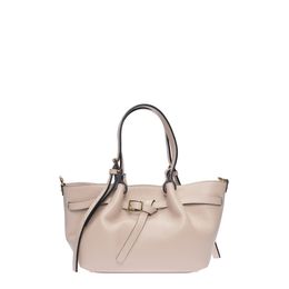 Luisa Vannini Beige Rindsledertasche