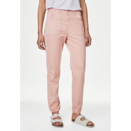 Marks & Spencer M&S Collection Damen Baumwollmischung Slim Fit Ankle Grazer Joggers Rosa