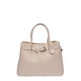 Anna Luchini Beige Rindsledertasche