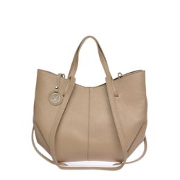 Luisa Vannini Beige Rindsledertasche