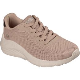Skechers Bobs Squad Waves Aktuelle Look Textil Frauen Taupe Sneaker