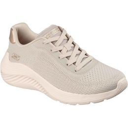 Skechers Bobs Squad Waves Aktuelles Aussehen Textil Damen Off-White Sneakers