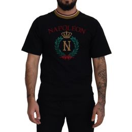 Dolce & Gabbana Napoleon T-Shirt mit gestickter Krone