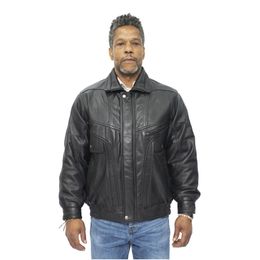 Klassische Herren-Harrington-Bomber-Lederjacke-Minsk